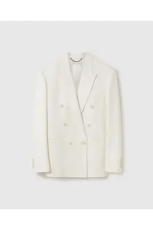 Stella McCartney Double-breasted Tuxedo Blazer - White