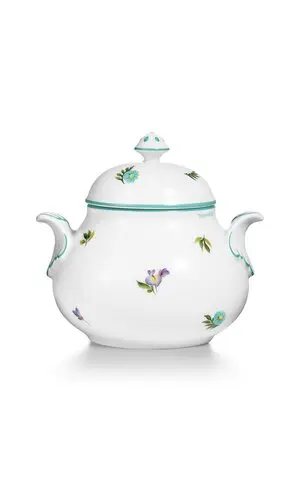 Tiffany & Co. Exclusive Wildflower Porcelain Sugar Bowl - White