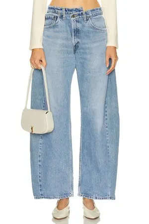 ALIGRACE Vintage Crossover Barrel Jeans