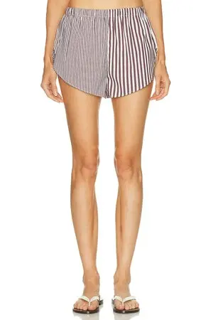Solid & Striped Shorts For Women