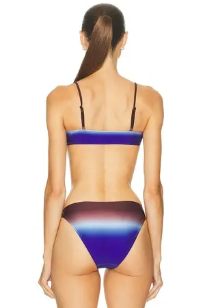 Solid & Striped The Daniela Bikini Top - Twilight & Raisin Brown