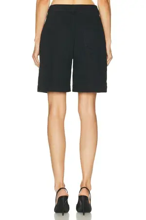 AREA Crystal Flower Bermuda Jean Short