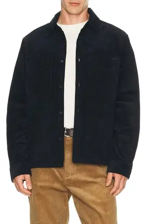 A.p.c. Leon Surchemise In Navy