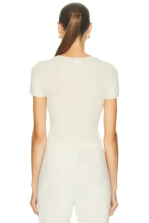 Eterne Rib Stitch Cashmere Baby Tee