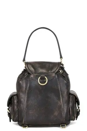 Miu Miu Canapa Mini Backpack - Caffe