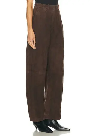 Nour Hammour Barrel Suede Pant