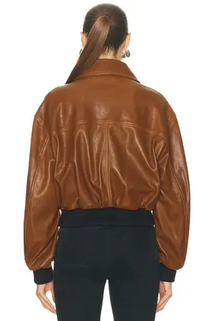 Nour Hammour Briar Cropped Bomber Jacket
