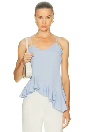 Fleur Du Mal Ruffle Camis Tanks For Women