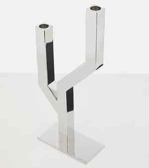 Christofle Arborescence Stainless Steel Candle Holder - Silver