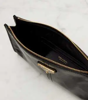 Prada Leather Pouch - Black
