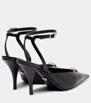 Versace La Medusa 85 Leather Pumps