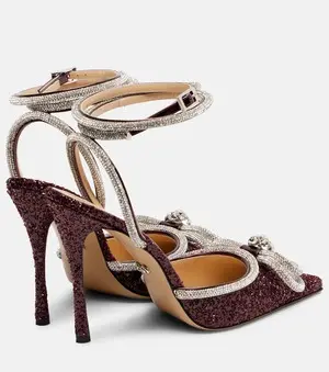 Mach & Mach Double Bow 110 Embellished Pumps