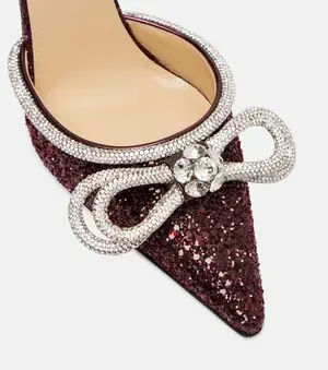 Mach & Mach Double Bow 110 Embellished Pumps