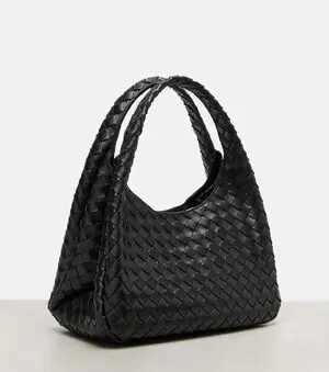 Bottega Veneta Campana Shoulder Bag - Black