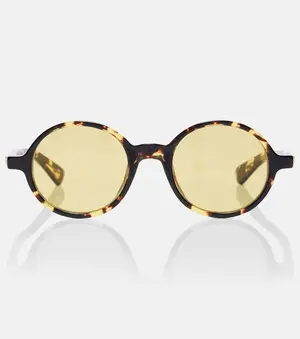 Bottega Veneta Round Frame Sunglasses - Brown