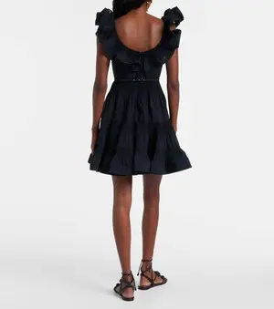 Zimmermann Pleated Ruffled Minidress
