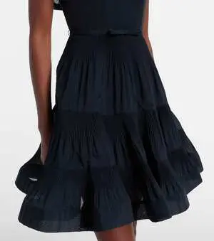 Zimmermann Pleated Ruffled Minidress