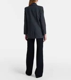 NILI LOTAN Diane Checked Wool-blend Blazer