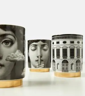 FORNASETTI Architettura Immaginazione Scented Candle - White