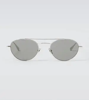 Saint Laurent Sl 97 Aviator Sunglasses - Silver