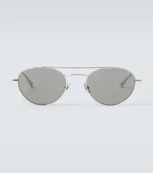 Saint Laurent Sl 97 Aviator Sunglasses - Silver