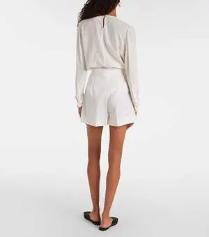 Max Mara Ozieri Virgin Wool Shorts - White