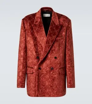 Dries Van Noten Double-breasted Blazer - Orange