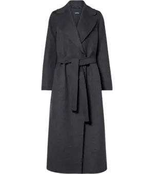 Max Mara Poldo Virgin Wool Wrap Coat