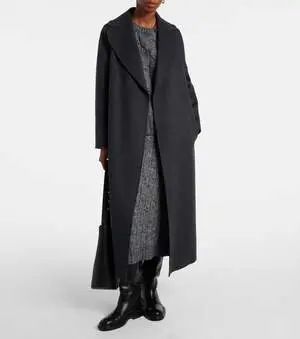 Max Mara Poldo Virgin Wool Wrap Coat