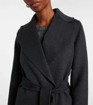 Max Mara Poldo Virgin Wool Wrap Coat