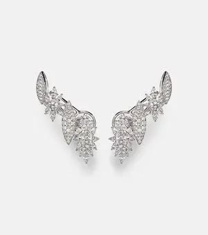 Yeprem Y-couture 18kt White Gold Diamond Earrings - Silver