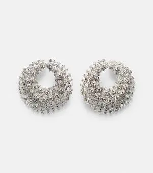 Yeprem 18kt White Gold Diamond Earrings - Silver