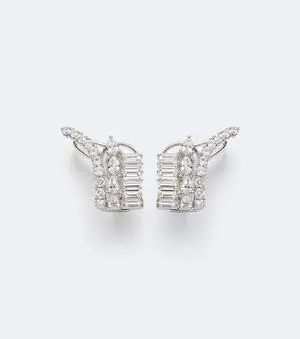 Yeprem 18kt White Gold Diamond Earrings - Silver