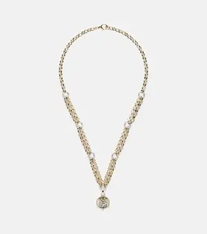 FOUNDRAE 18kt Yellow Pendant Necklace With Diamonds - Gold