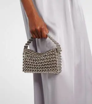 AQUAZZURA Cosmic Small Beaded Shoulder Bag