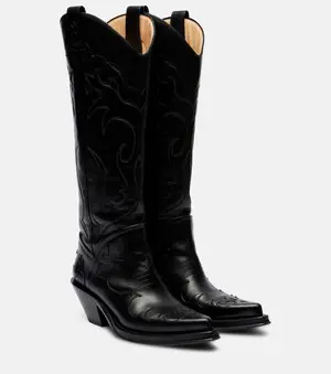 Women's Leather Cowboy Boots