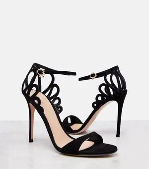 GIANVITO ROSSI 105 Suede Sandals