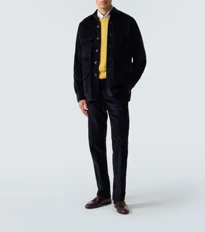Rubinacci Cotton Corduroy Western Shirt