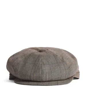 Borsalino Cesare Wool-blend Flat Cap - Grey