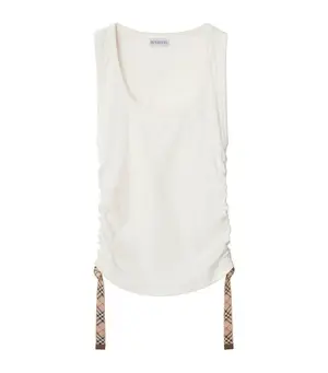 Burberry Cotton Festival Tank Top - Ivory