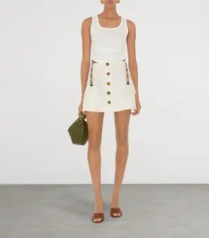 Burberry Cotton Festival Tank Top - Ivory