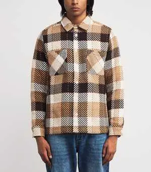WAX LONDON Cotton-blend Pike Check Whiting Overshirt