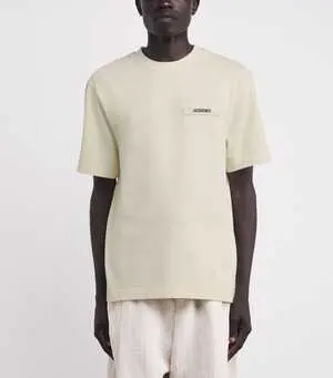 Jacquemus Grosgrain Logo T-shirt - Beige