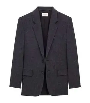Saint Laurent Wool-cashmere Single-breasted Jacket