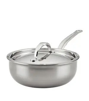 HESTAN Stainless Steel Nanobond Saucepan With Lid - Silver