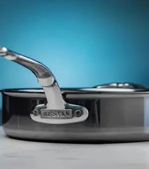 HESTAN Stainless Steel Nanobond Sauté Pan With Lid
