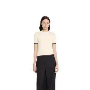 Gucci Cashmere Silk Top - White