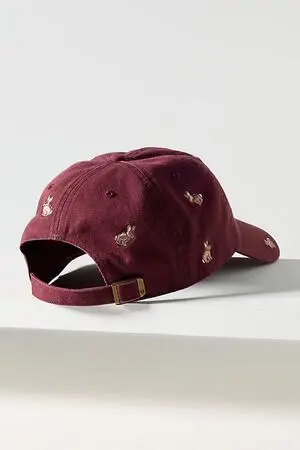 '47 Embroidered Animals Baseball Cap - Bunnies Maroon