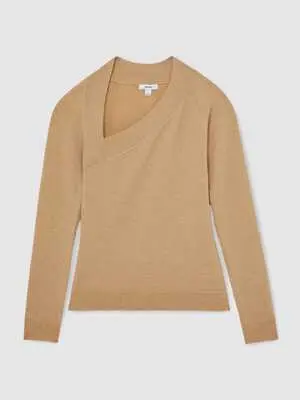 REISS Zoie Wool-blend Knit Top