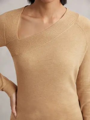 REISS Zoie Wool-blend Knit Top